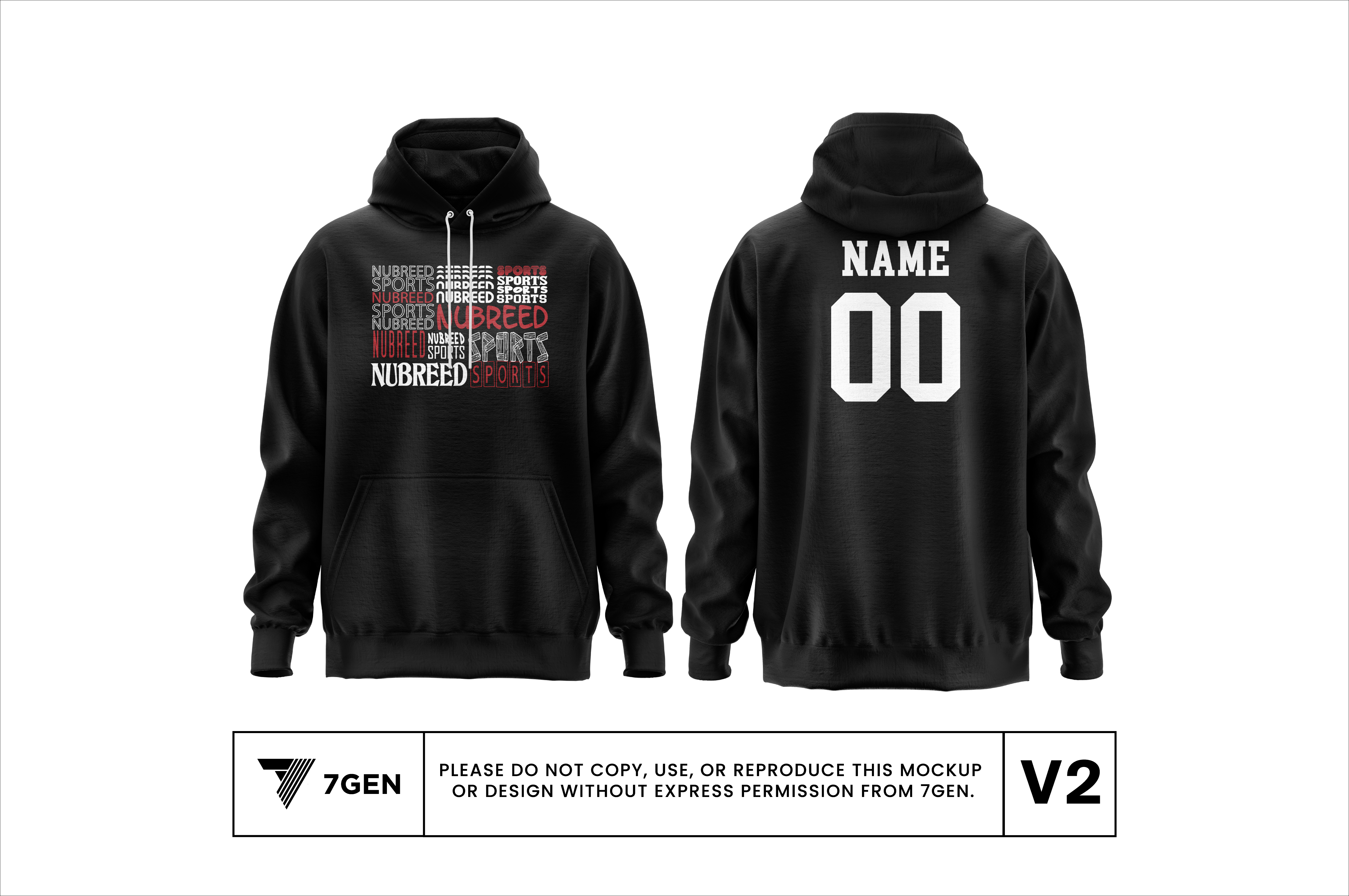 NuBreed Sports Hoodie - Black – 7GEN Clothing